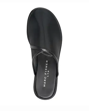 MARC FISHER LTD. Larissa Slip-on Flat Mules - Black
