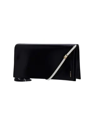 JIL SANDER File Shoulder Bag - Black