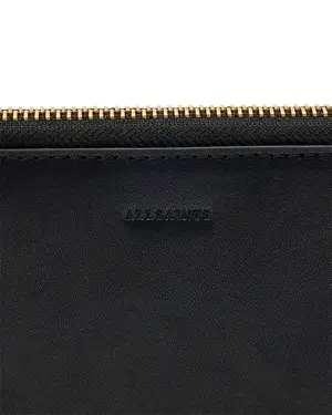 ALLSAINTS Lena Leather Continental Wallet - Black