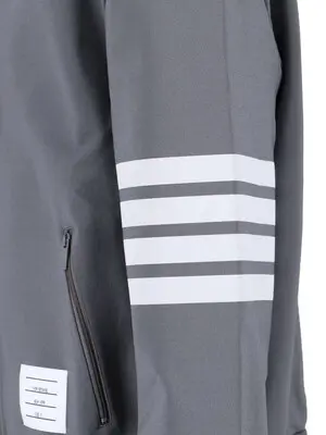 Thom Browne Bar Bomber Jacket - Gray