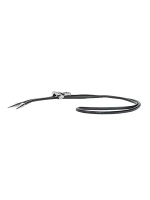 VIVIENNE WESTWOOD Plated Brass And Leather Bolo Tie - Silver