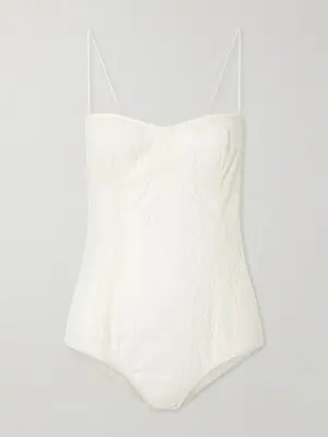 PAULINE DUJANCOURT Seagull Lace Bodysuit