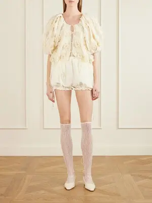 PAULINE DUJANCOURT Seagull Lace Bodysuit