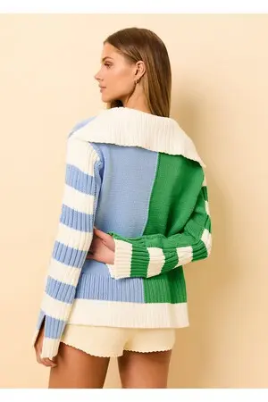 Solid & Striped Jack Cotton-blend Sweater - Blue