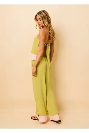 Solid & Striped Antonia Luxe Drape Pant - Stripe