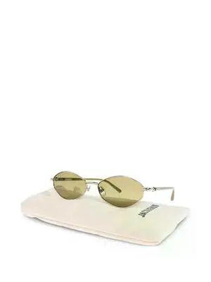 Jacquemus Oval-frame Sunglasses - Silver