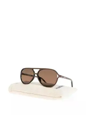 Jacquemus Pilot-frame Sunglasses - Brown