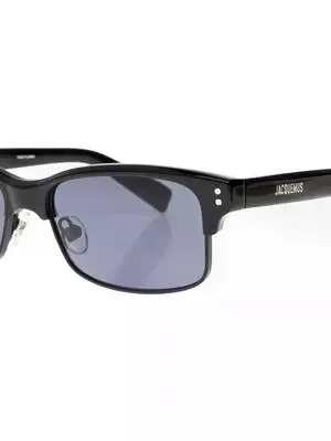 Jacquemus Rectangle Frame Sunglasses - Black