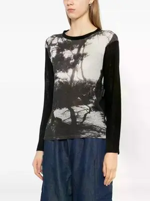 AGNES B. Photoprint Sweater
