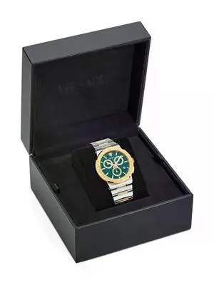 Versace Greca 40mm Chronograph Watch - Green