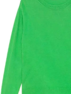 Auralee Brushed Cashmere Cotton Jumper - Green