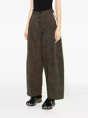 GG IN RED Wide-leg Trousers