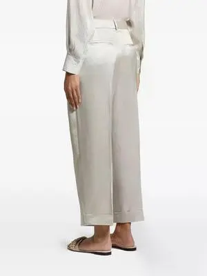 Peserico Cuffed Satin Trousers