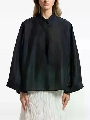 Peserico Shoulder Slit Shirt - Blue