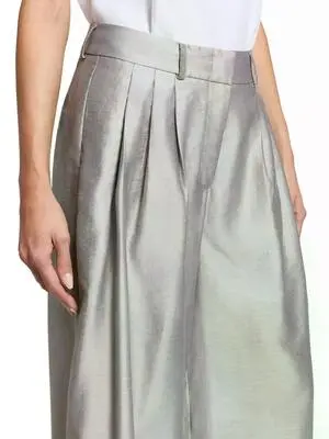 Peserico Wide Leg Organza Trousers - Grey