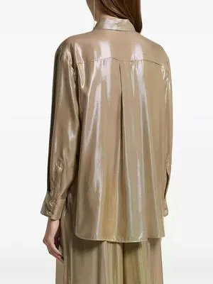 Peserico Diagonal Striped Shirt - Neutrals