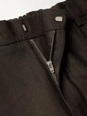 Nn07 Kay 1808 Straight-leg Trousers In Lenzing™ Ecovero™ And Linen Blend - Brown