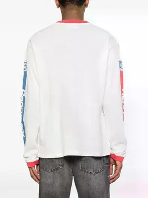 REPRESENT Graphic-print Long-sleeved T-shirt - Neutrals