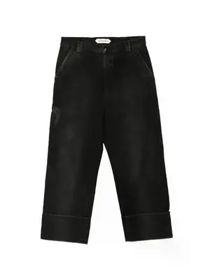 Namacheko Black Wash Bottoms For Men