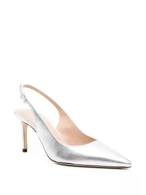 STUART WEITZMAN Slingback Pumps - Silver