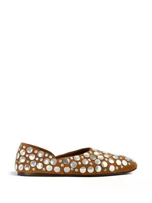 Women's Studded Suede Flats