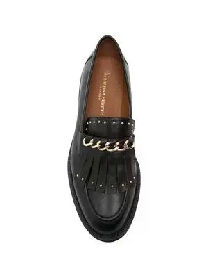 ADRIANNA FERETTI Tassel Chain Loafers
