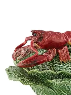 BORDALLO PINHEIRO Cabbage With Lobsters Soup Bowl
