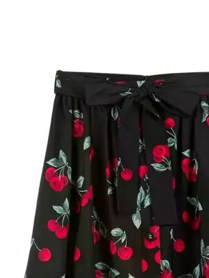 TWINSET Cherry Print Long Skirt