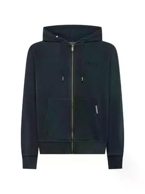 SUN 68 Zip-fastening Hoodie - Blue
