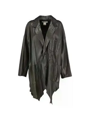 Issey Miyake Button Leather Jacket