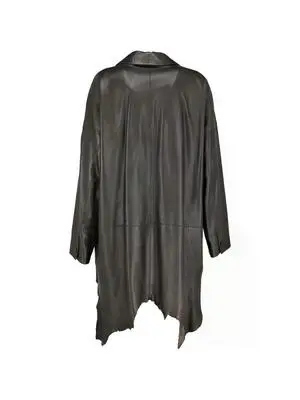 Issey Miyake Button Leather Jacket