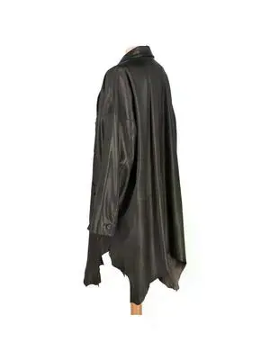 Issey Miyake Button Leather Jacket