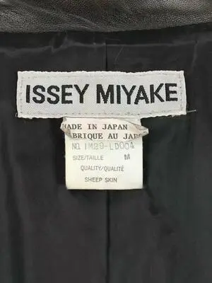 Issey Miyake Button Leather Jacket