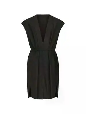 Rick Owens V-neck Belted Jumpsuit - Black