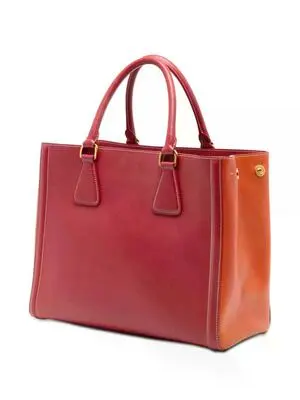 Prada 2010-2026 Bicolor Saffiano Lux Satchel