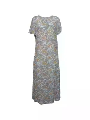 Max Mara Paisley Print Dress - Blue