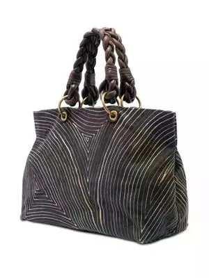 Bottega Veneta 2007 Printed Canvas Cabat Tote Bag