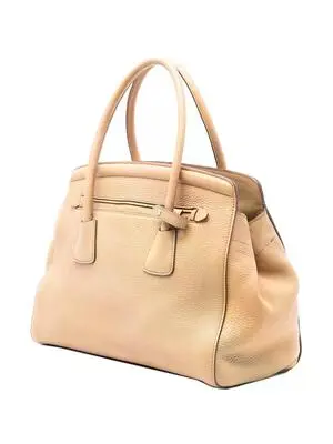 Prada Vitello Daino Cuir Frame Convertible Tote Satchel 2000-2025
