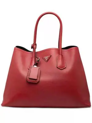 Prada Large Saffiano Cuir Double Satchel