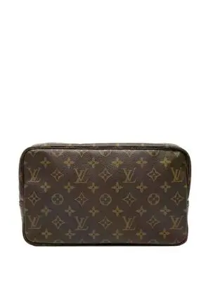 LOUIS VUITTON 20th Century Monogram Trousse Toilette 28 Clutch - Brown