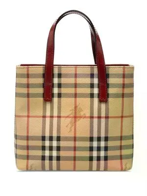 Burberry 2000-2017 Haymarket Check Handbag - Brown