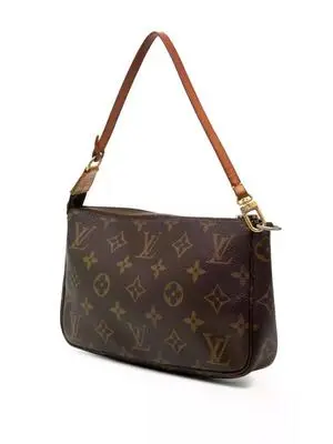LOUIS VUITTON 2002 Monogram Pochette Accessoires - Brown