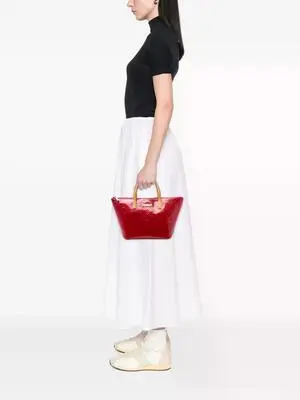 LOUIS VUITTON 2000-2010 Monogram Vernis Bellevue Pm Tote Bag - Red