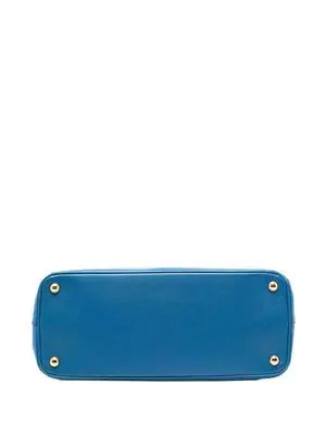 Prada Saffiano Lux Parabole Tote Bag - Blue