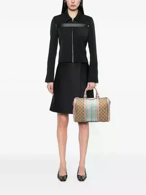 Gucci Gg Canvas Web Joy Boston Satchel - Brown