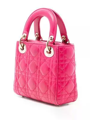 Dior 2015 Mini Cannage Lady Satchel - Pink