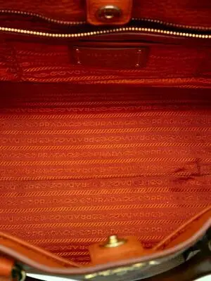 Prada Vitello Daino Open Convertible Tote Satchel 2000-2026