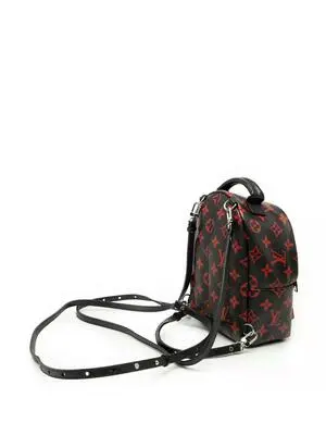 LOUIS VUITTON 2016 Limited Edition Monogram Infrarouge Mini Palm Springs Backpack - Black