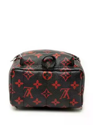 LOUIS VUITTON 2016 Limited Edition Monogram Infrarouge Mini Palm Springs Backpack - Black