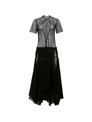 JW Anderson Mixed Lace Maxi Dress